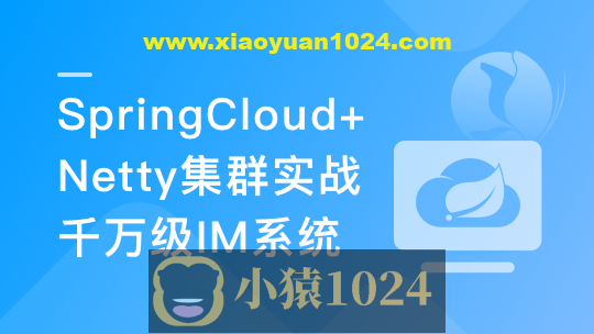 SpringCloud+Netty集群实战千万级 IM系统_小猿1024资源站